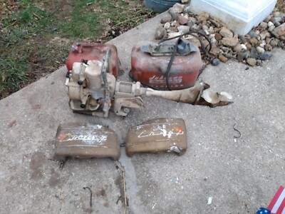 Vintage Chief Boat Motor and two gas tanks | eBay