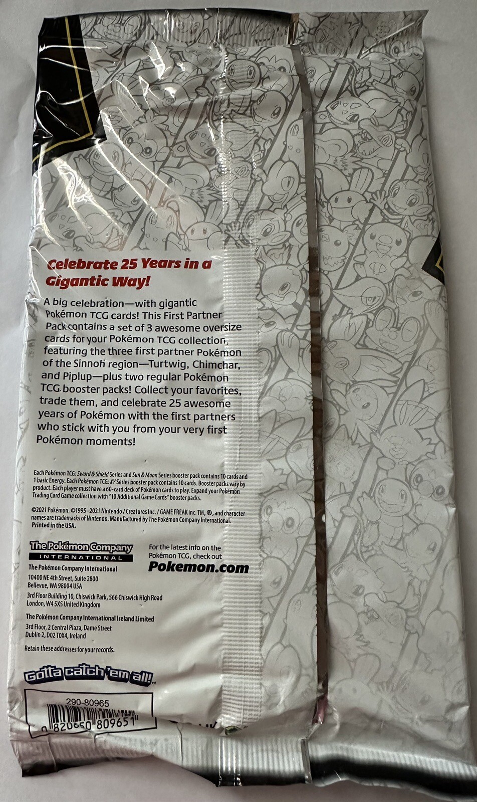 Pokemon TCG First Partner Pack Sinnoh - 25th Anniversary Train On ...