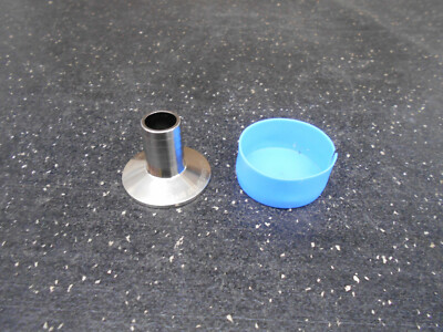 FLT 012AXJ SS TRI-CLOVER SANITARY ASME BPE SFF5 2" END CAP 5/8" HOSE ...