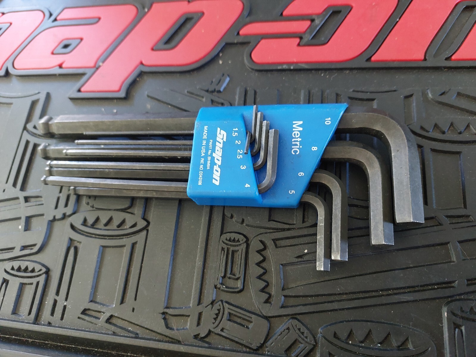 Snap on Metric Hex Allen Key Set Ball End BHM9A for sale online | eBay