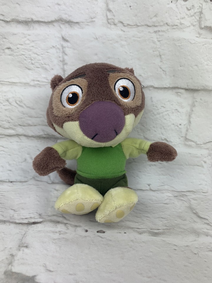 DISNEY CARTOON Zootopia Finnick Fox & Mr Otterton Stuffed 7" Plush Toy ...