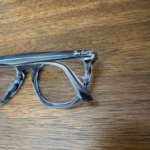 Ray-Ban Eyeglasses RB 7159 5750 Striped Blue Grey Phantos Frame 52[]20 ...