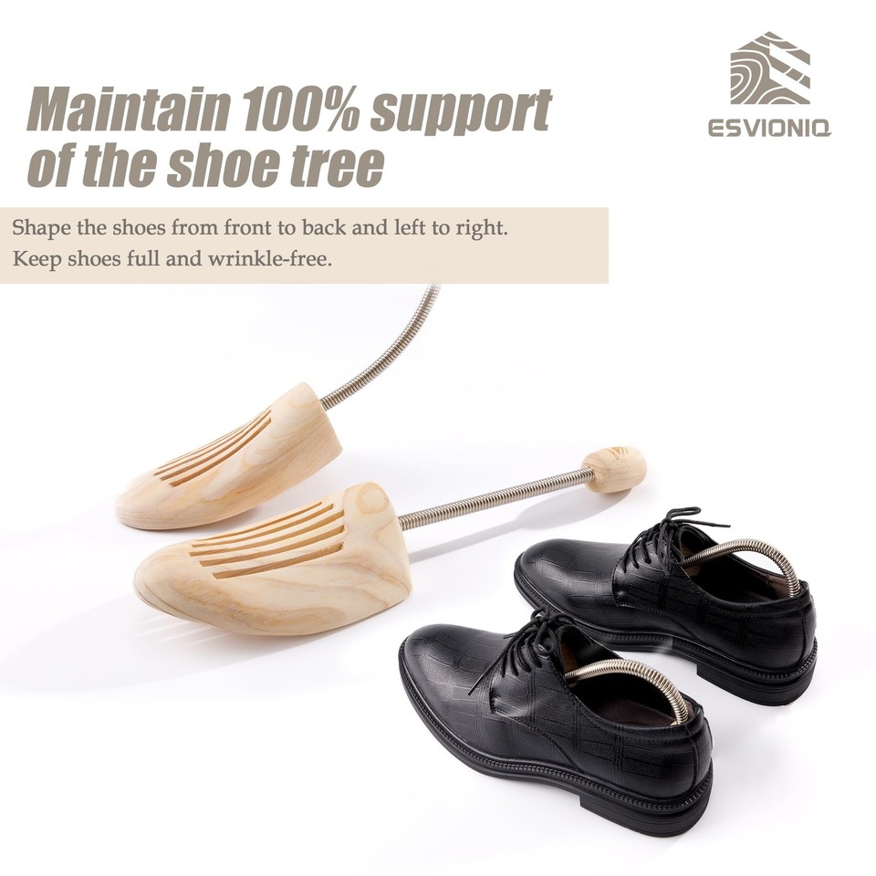 Adjustable Wood Shoe Trees With Spring Wooden Shoes Tree For Men &Women ...