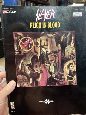 Slayer Reign in Blood Guitar TABLATURE BOOK | eBay