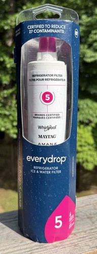 NEW EveryDrop Whirlpool Genuine OEM Refrigerator Ice & Water Filter 5 ...