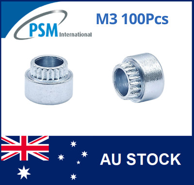 MINIATURE ANCHOR RIVET BUSH M3-004 STEEL ZINC (0.9-1.0) MINARBM3004SZ ...