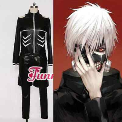 Tokyo Ghoul Anime Cosplay Costume Ken Kaneki Battle Suit Carnival Show ...
