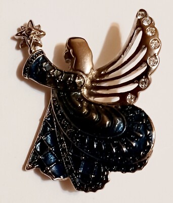Vintage Monet Angel Pin | eBay
