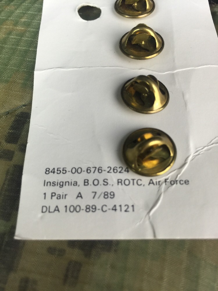 US AIR FORCE ROTC B.O.S. INSIGNIA / PINS | NSN 8455-00-676-2624 | Lot ...