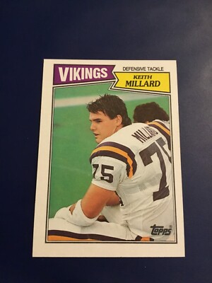 1987 Topps # 209 KEITH MILLARD Minnesota Vikings Great Card! | eBay