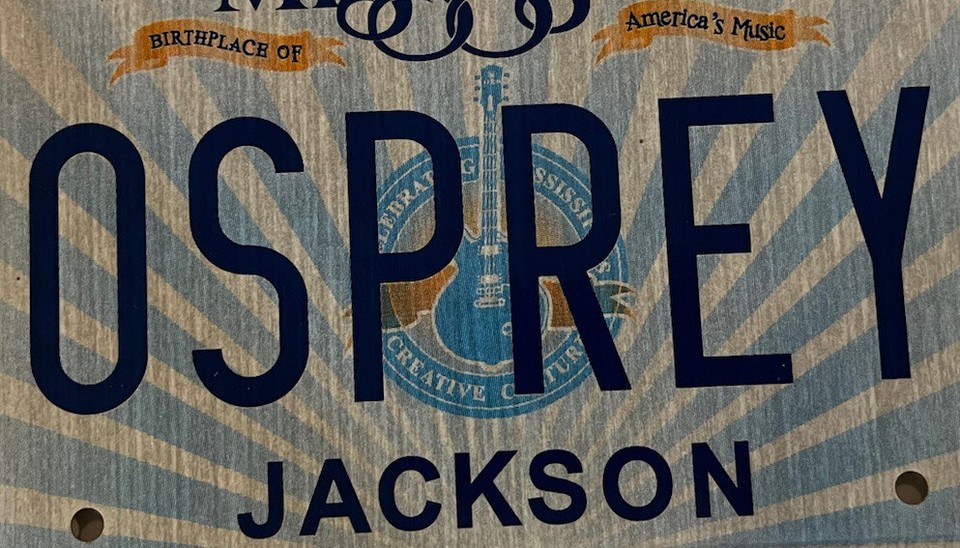 Vanity OSPREY license plate Bird Prey Hawk V-22 Aircraft Bell Boeing ...