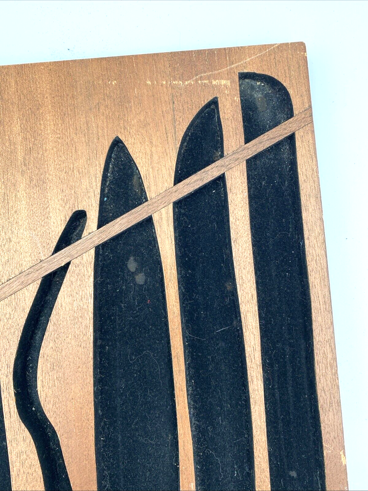 Pageant Harvest Stainless Carving Knives & Form Set VTG w/custom block ...