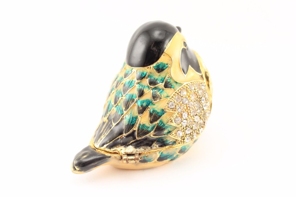 Small Bird Jewelry Trinket Box Decorative Collectible Fly Animal Cute ...