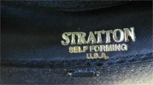 NEW Stratton Black Campaign Straw Police Sheriff Trooper Dbl Brim Hat ...