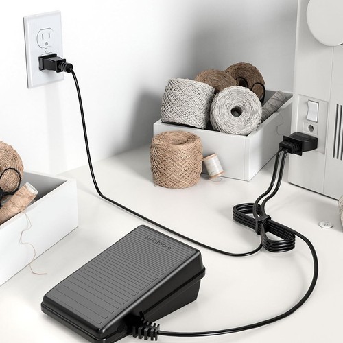 Sewing Machine Foot Pedal Cord Replacement for Singer, D Shape Plug ...