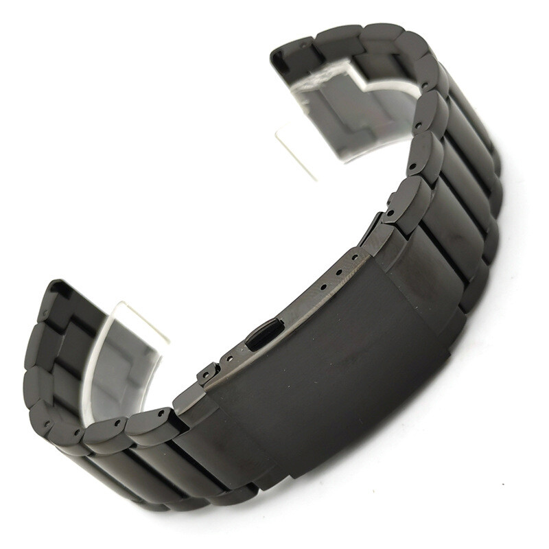 Mens Large Size Stainless Steel Watch Strap Band Brushed Solid Links ...