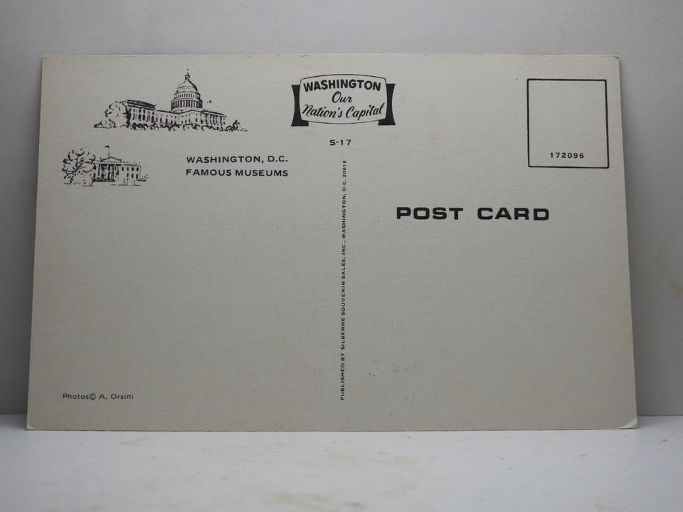 National Museums Washington DC Vintage Lithograph Postcard B983 | eBay