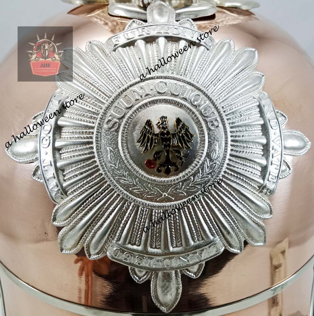 Eagle Face Helmet German Pickelhaube Copper Brass Helmet Prussian ...