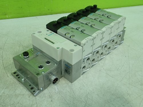 FESTO PNEUMATIC VALVE MANIFOLD BLOCK COMPLETED SET | eBay