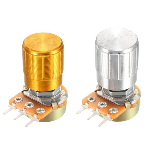 1 5 10 100K Ohm Variable Resistors Rotary Carbon Film Taper ...