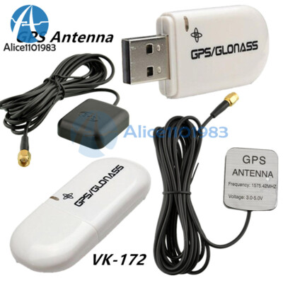 VK-172 USB Receiver GPS Smart 28dB Antenna Gmouse/Glonass Windows PC ...