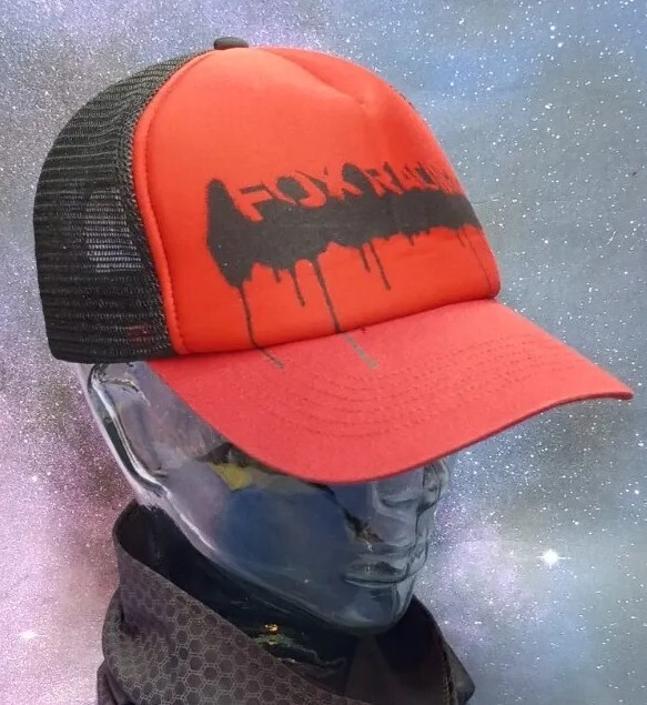 Fox Racing Mesh Trucker Hat Graffiti Drip Red And Bla… - Gem