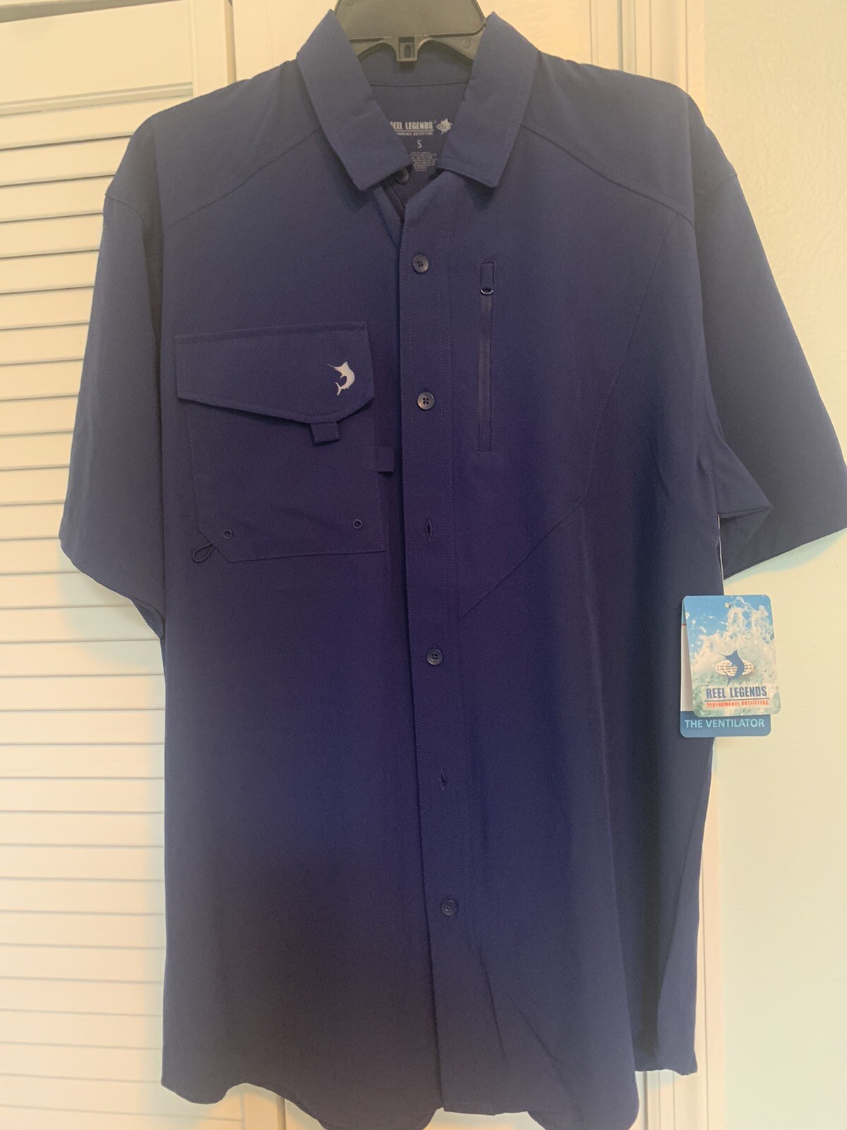New With Tags Reel Legends Performance Fishing Shirt, Vented Back ...