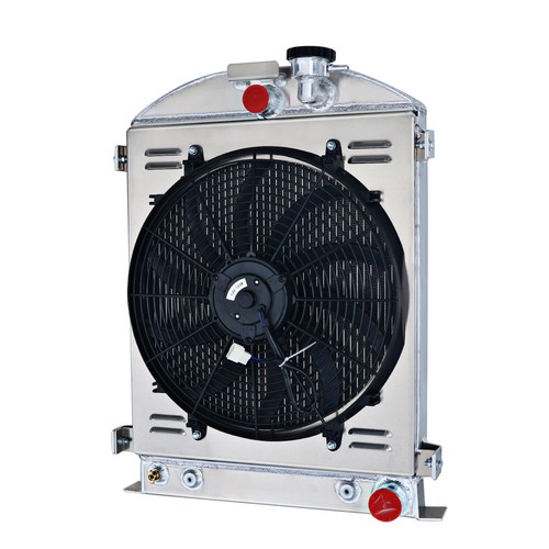 For 1933 1934 Ford Model A Base Grill Shells Chevy V8 3 Rows Radiator ...