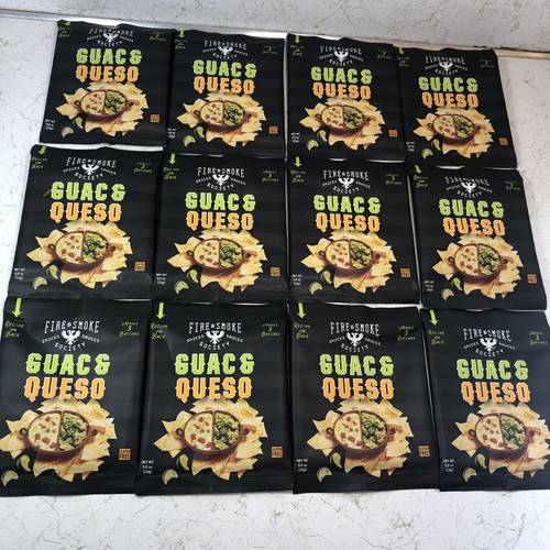 12 PACK * Fire & Smoke Society * Guac & Queso Seasoning Mix * 0.8oz, BB ...