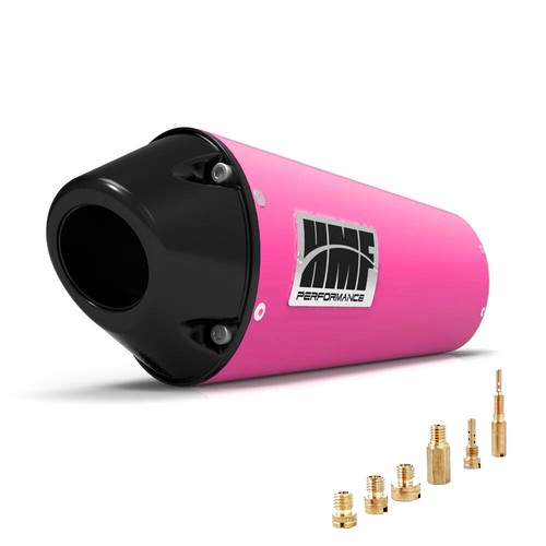 HMF Honda TRX 450R Slip On Exhaust Pink Ellip w/Blk Euro + Jets (06) | eBay