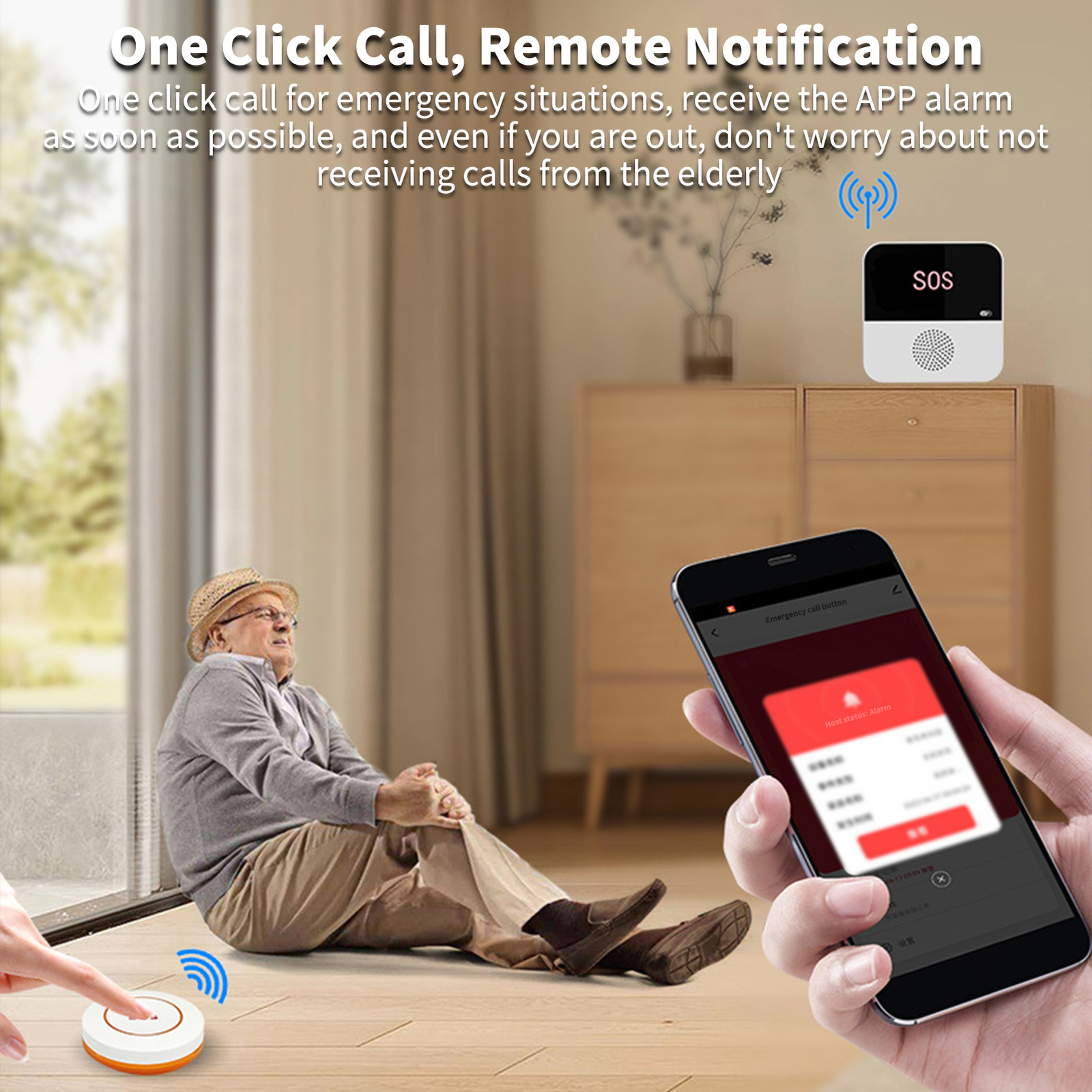 Multifunctional Pager SOS Alert System Fall H0P4 | eBay Australia