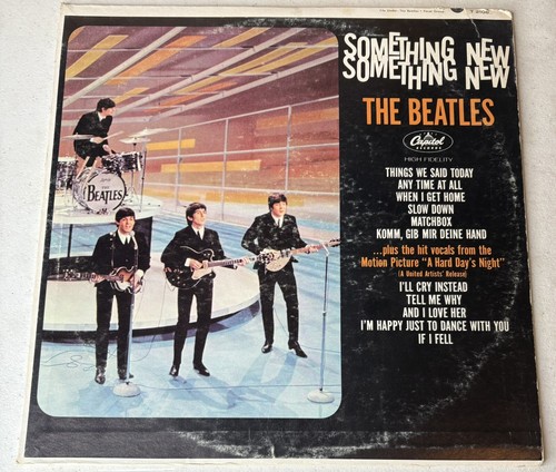 Vintage Beatles Something New LP Vinyl Record Album Capitol T-2108 Mono | eBay