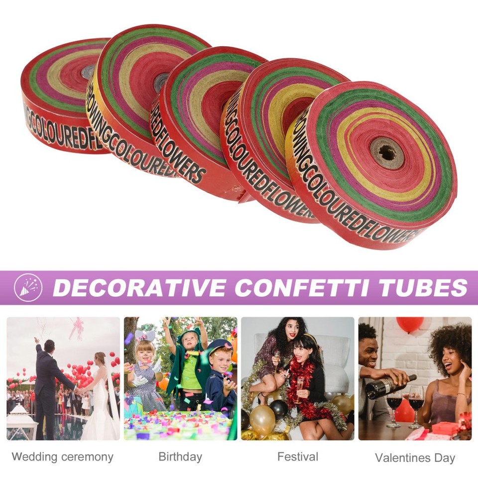 5 Count Crepe Paper Streamer Birthday Party Wedding Streamers ...