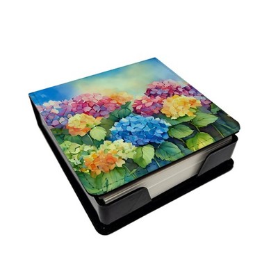 Hydrangeas in Watercolor PU Leather Note Paper Holder DAC1574NT4 | eBay