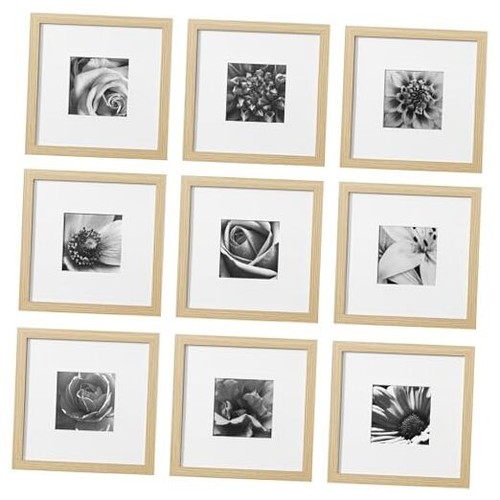 10x10 Picture Frames Set of 9, Farmhouse Gallery Wall Frame Set ...