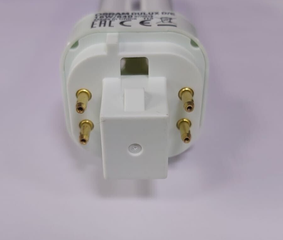 4x 18W OSRAM Dimmable G24q-2, 4 pin 4000K Low Energy CFL PLC Light Bulb ...