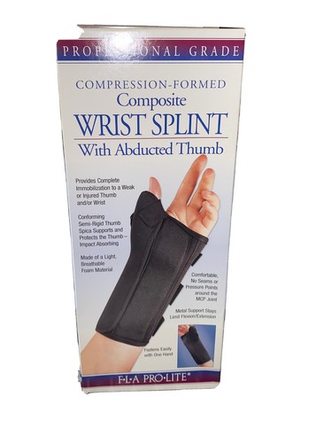 WRIST SPLINT LEFT XL Extra Large Compression Abducted Thumb FLA 8 1/2 ...