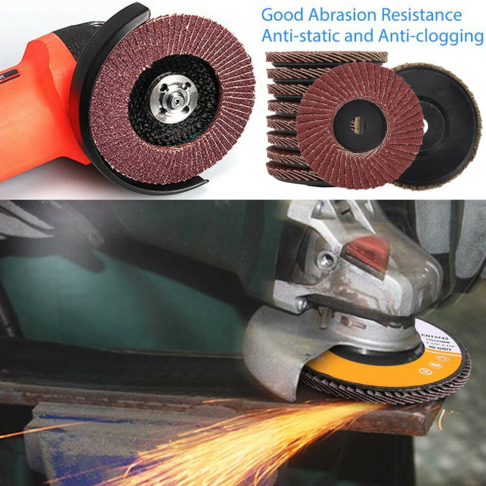 10Pcs 75mm*10mm Zirconia Flap Sanding Disc 80 Grit For Wood Metal Angle ...