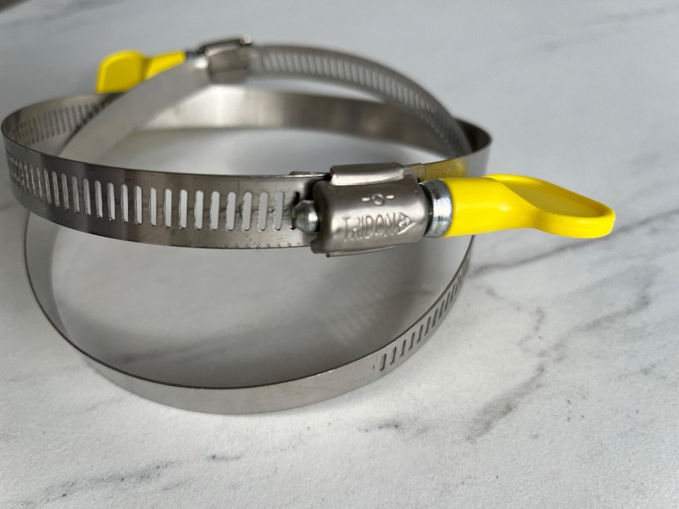 2 Tridon Stainless Steel Turn-Key Clamps 2.5" - 4.5" (64-114 mm ...