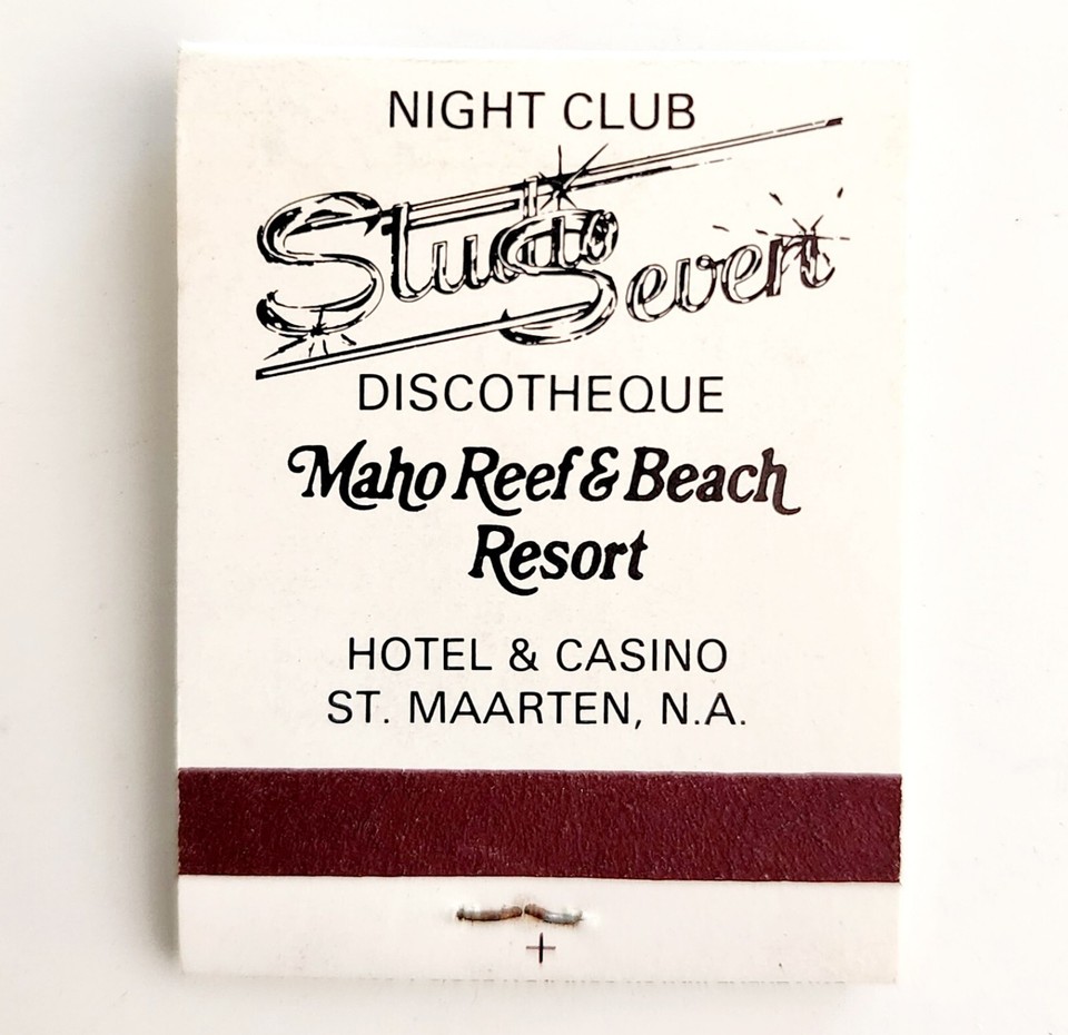 St Maarten Studio Seven Night Club Vintage Matchbook Discotheque ...