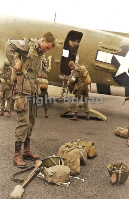 WW2 Picture Photo Brigadier General James Gavin 82nd Airborne Div in C ...