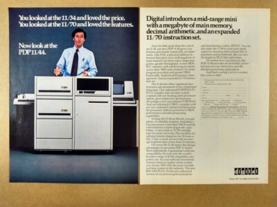 1979 DEC Digital PDP-11/44 Computer vintage print Ad | eBay