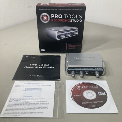 Recording Studio Pro Tools USB Audio Interface Guitar Music M-Audio *No ...