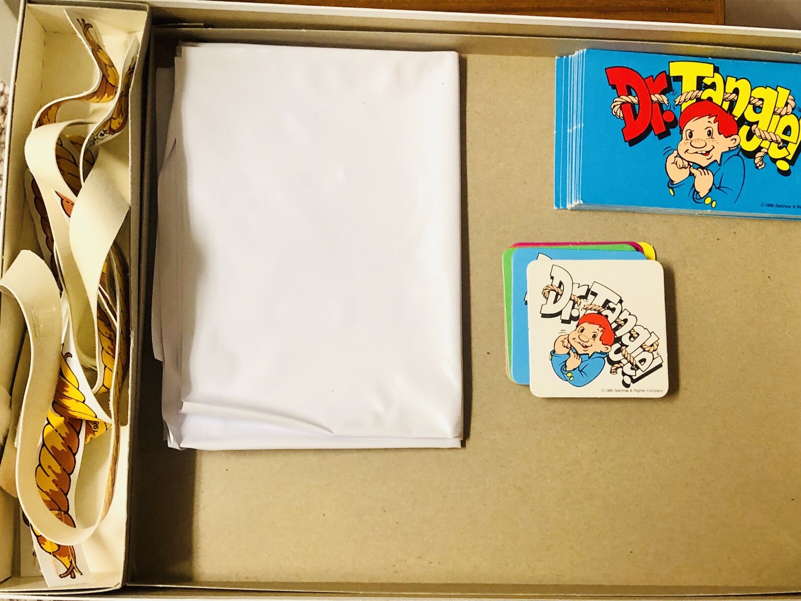 Vintage 1986 Dr. Tangle Board Game RARE Selchow & Righter Complete Used ...