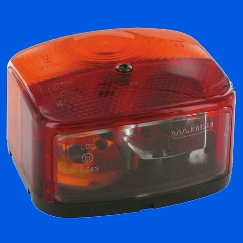 Geka Rücklicht Rückleuchte TYP 95 f Warntafel Anhänger Kipper E 63249 ...