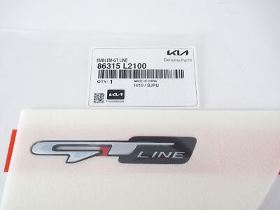 Genuine OEM Kia 86315 L2100 "GT LINE" Emblem Badge | eBay