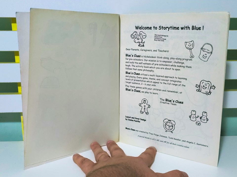 Blue's Clues Storytime with Blue Sticker Book! 2000 Book by Allison ...
