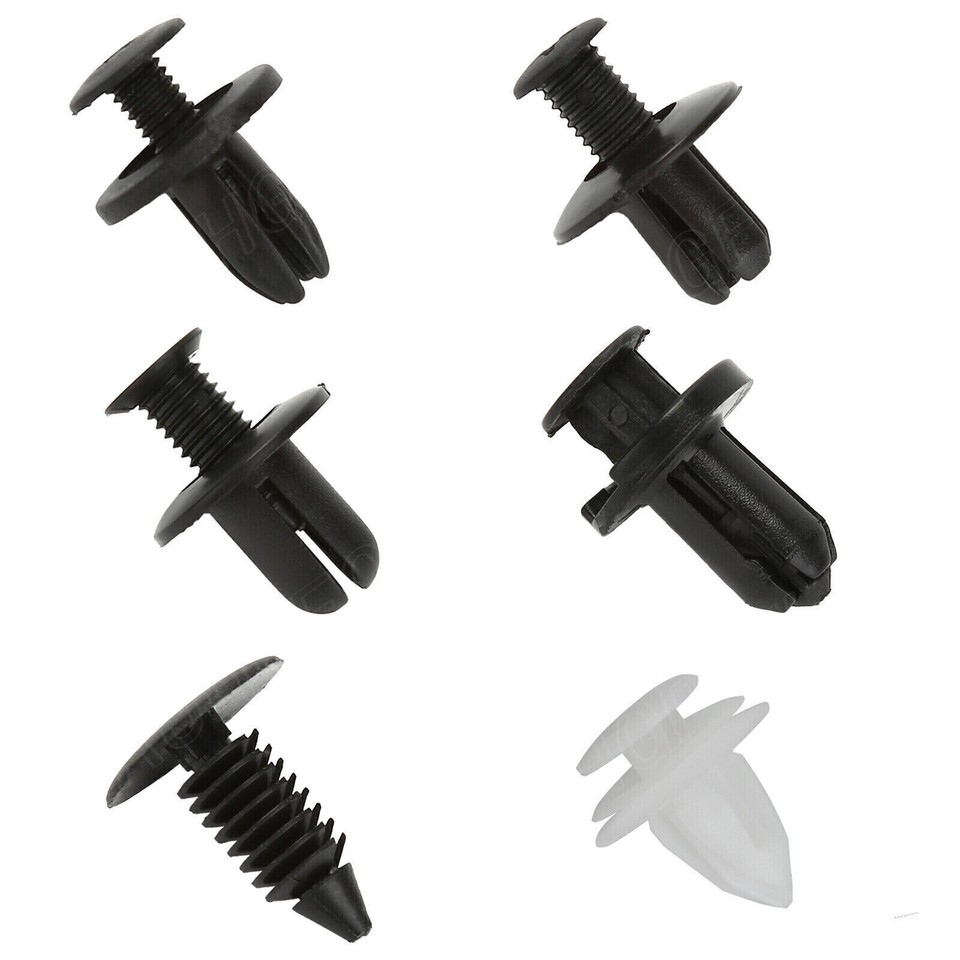 100pcs Retainer Clips Body Bumper Rivet Retainer Trim Molding Push Pin ...