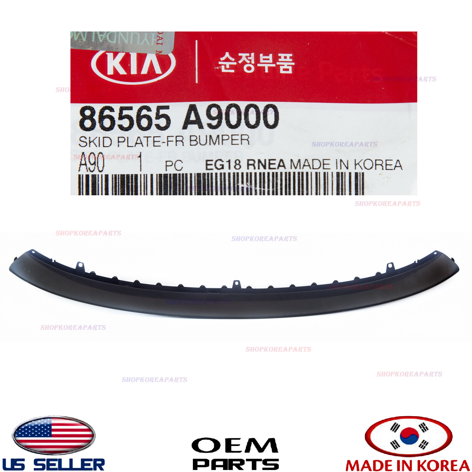 Genuine Front Bumper Valance Skid Plate ⭐OEM⭐ Kia Sedona 2015-2018 ...