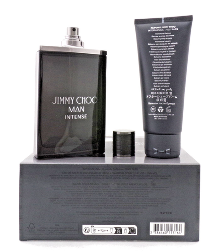 Jimmy Choo MAN INTENSE 3.3 oz EDT Spray + 3.3 oz After Shave Balm. New ...